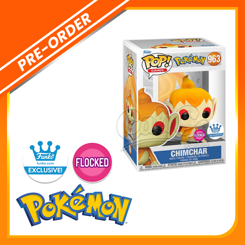 PRE-ORDER - Funko POP! Games: Pokemon - Chimchar FLOCKED (Funko Shop E ...