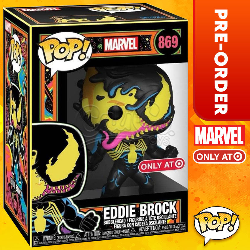 PRE-ORDER - Funko POP! Marvel: Venom - Eddie Brock Blacklight (Target ...