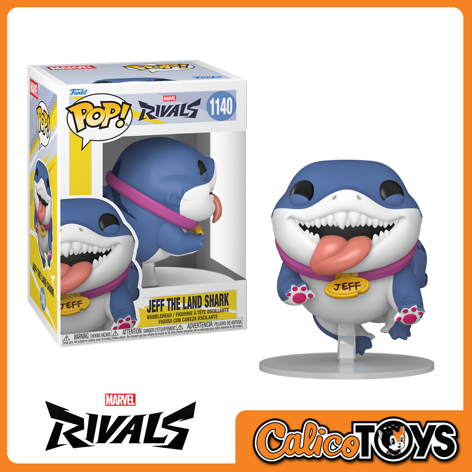 Pocket POP! Marvel Rivals - Jeff the Land Shark – CaliCo Toys